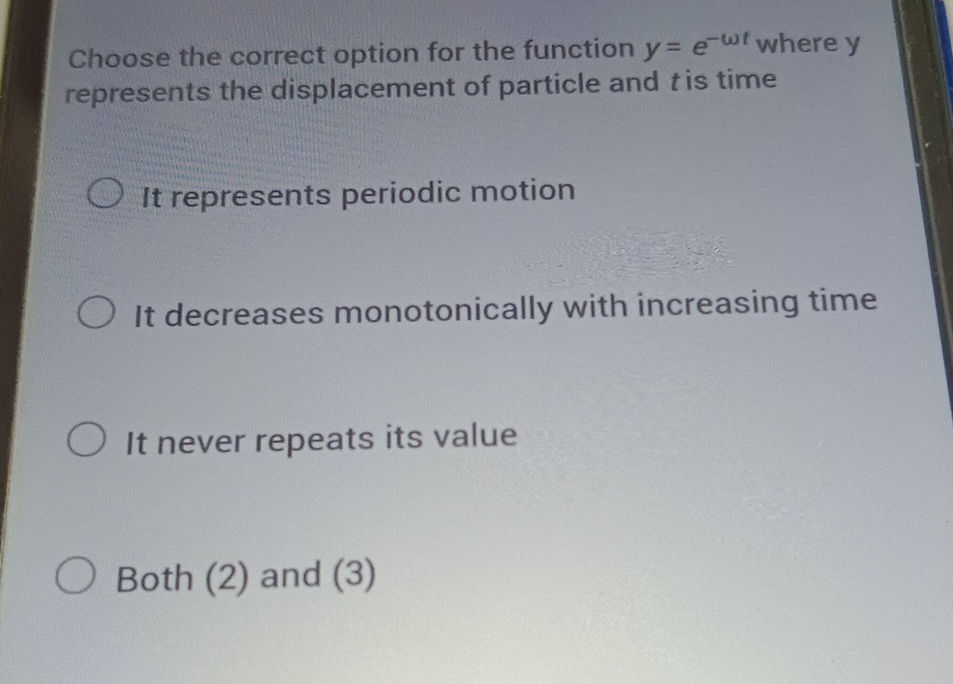 Choose the correct option for the function | StudyX