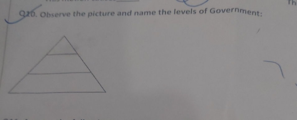 Q10. Observe the picture and name the levels | StudyX