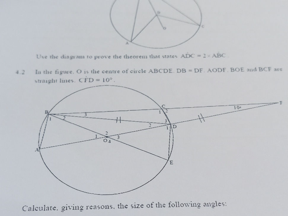 Use the diagram to prove the theorem that | StudyX