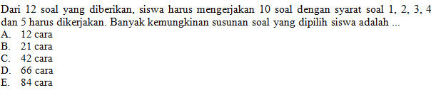 Dari 12 soal yang diberikan, siswa harus | StudyX