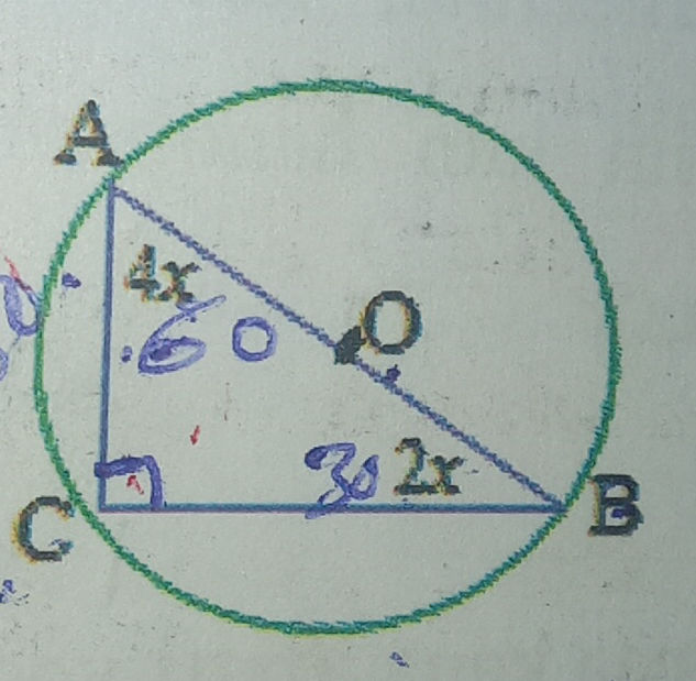 In the given figure, a right-angled triangle | StudyX