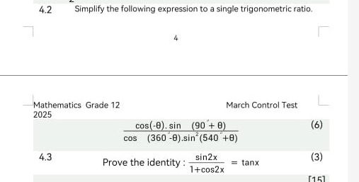 4.2 Simplify the following expression to a | StudyX