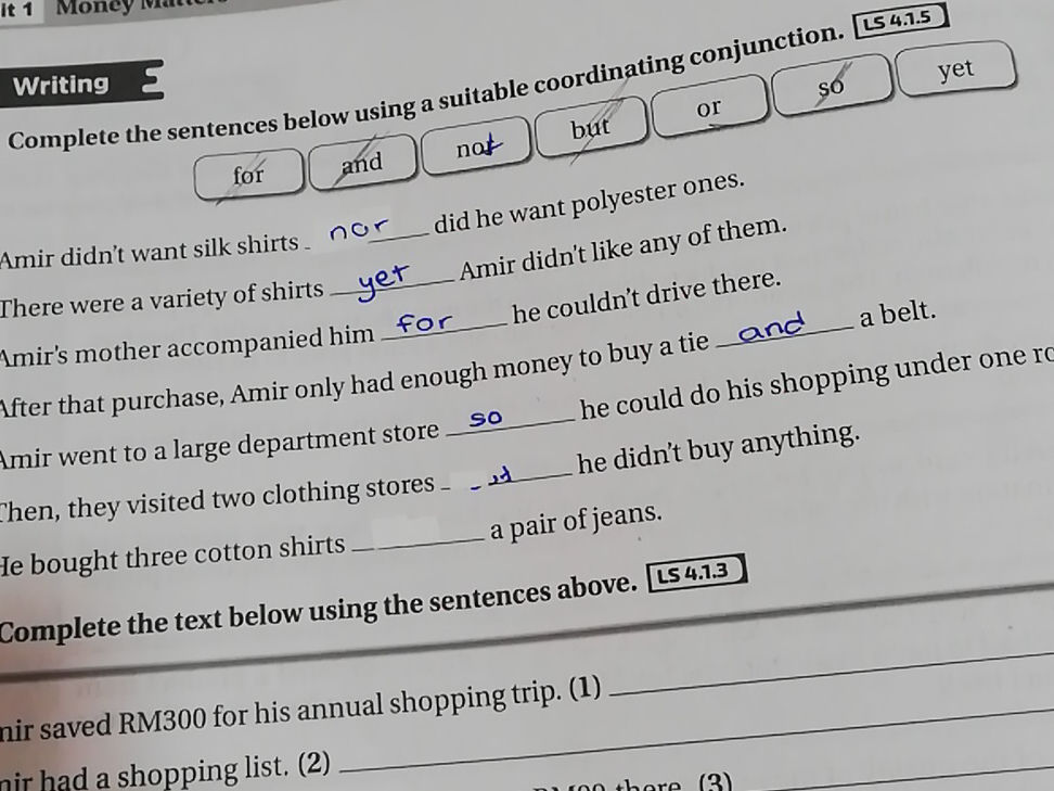 Complete the sentences below using a | StudyX