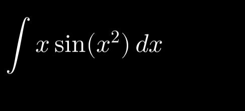 Integrate x sin(x^2) dx | StudyX