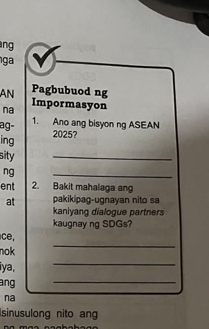 Pagbubuod ng Impormasyon 1. Ano ang bisyon | StudyX