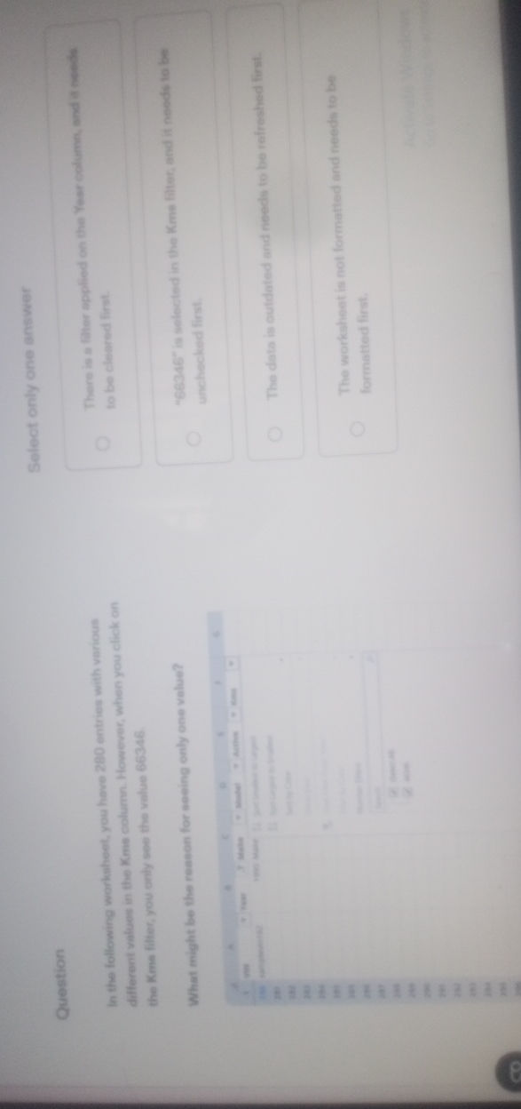 In the following worksheet, you have 280 | StudyX