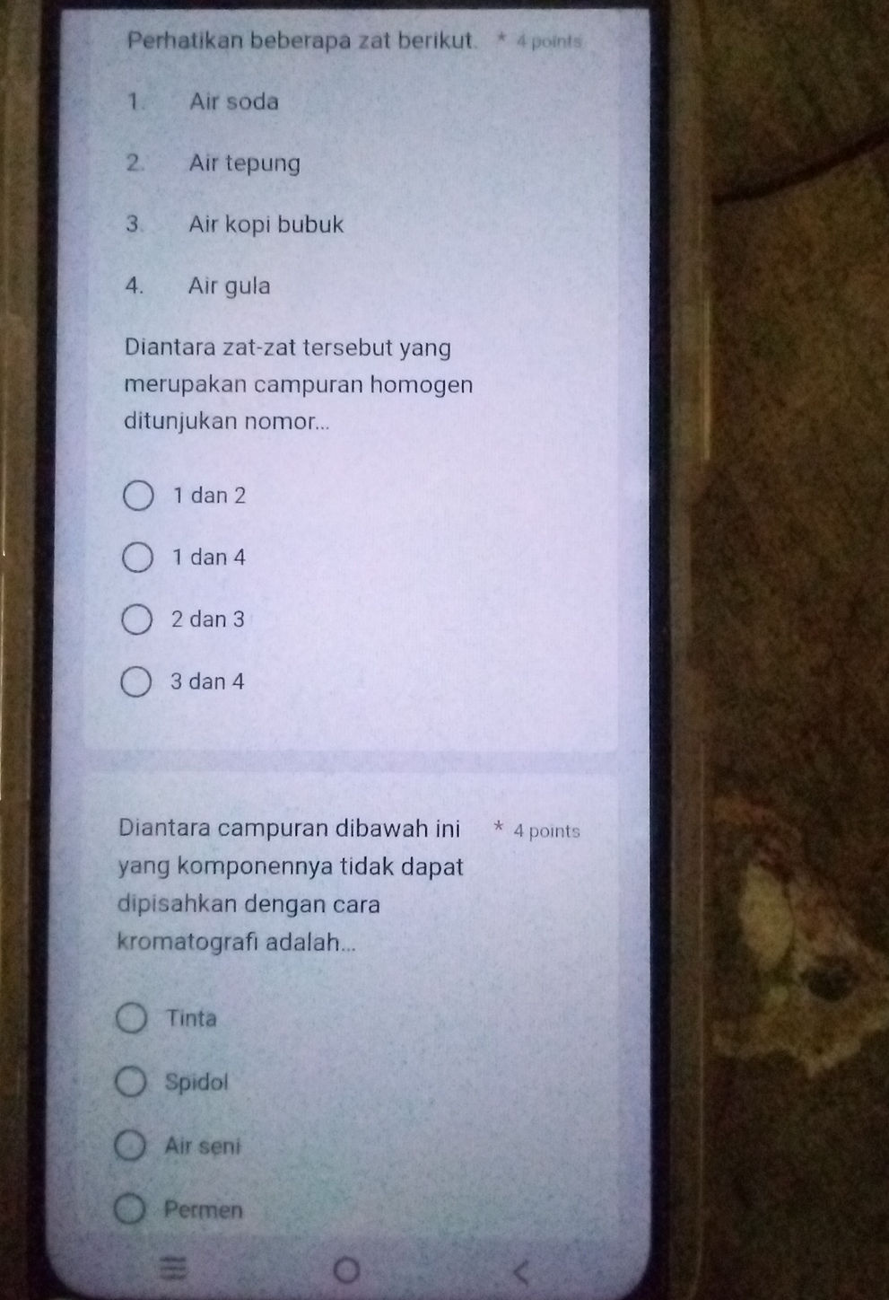 Perhatikan beberapa zat berikut. 1. Air | StudyX