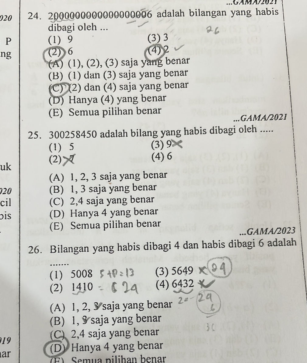 24. 2000000000000000006 adalah bilangan yang | StudyX