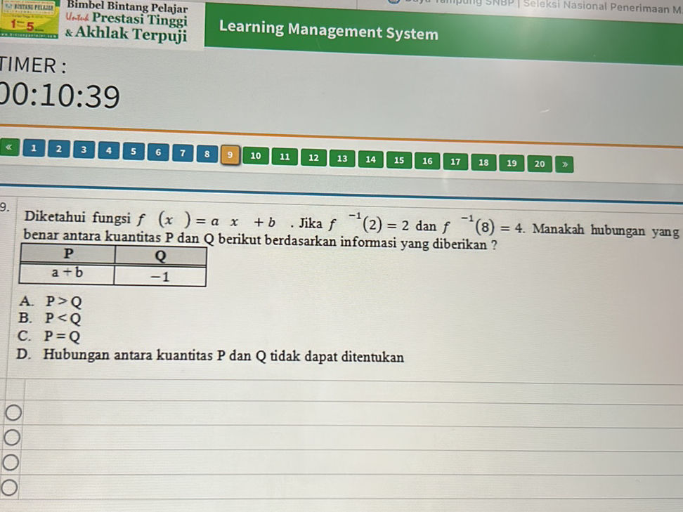 Diketahui fungsi $f(x) = ax + b$. Jika | StudyX