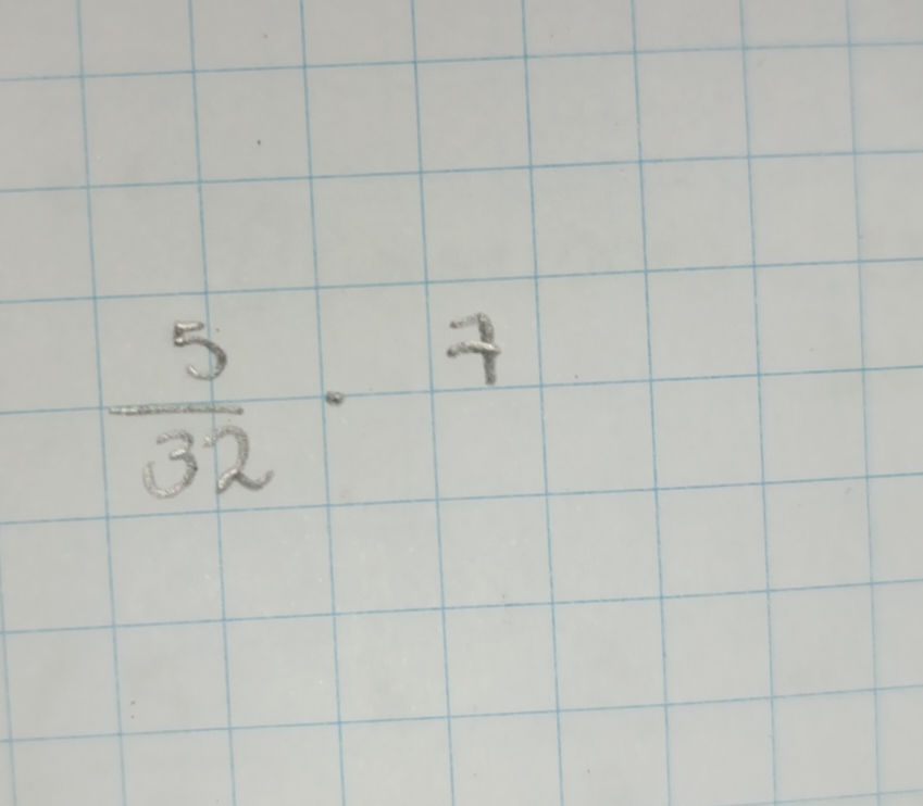 Multiplying Fractions: 5/32 times 7 | StudyX