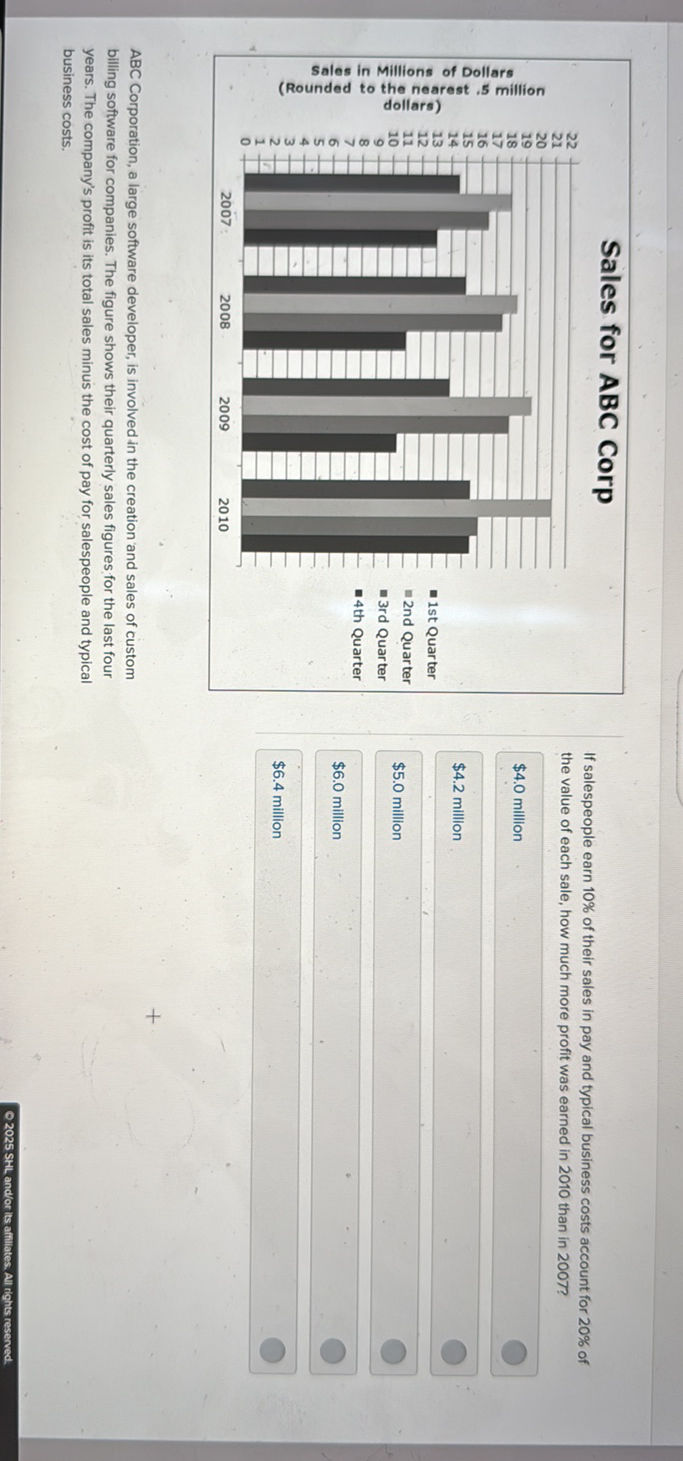 ABC Corporation, a large software developer, | StudyX
