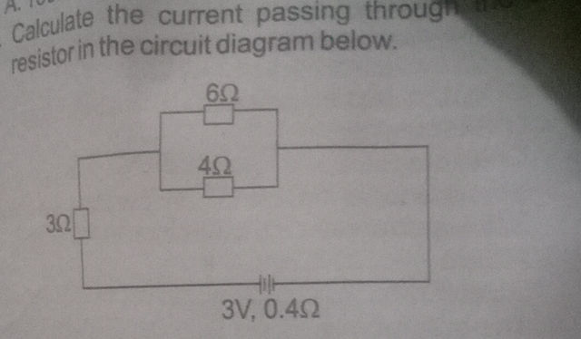 Calculate the current passing through the | StudyX