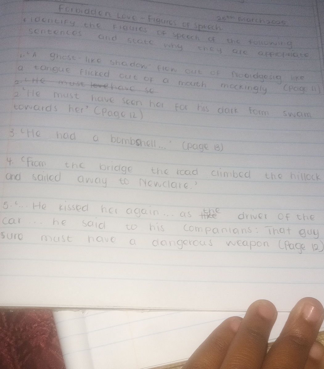 Identify the figures of speech of the | StudyX