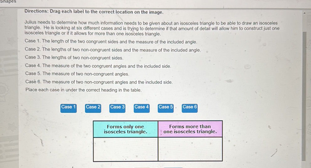 Directions: Drag each label to the correct | StudyX