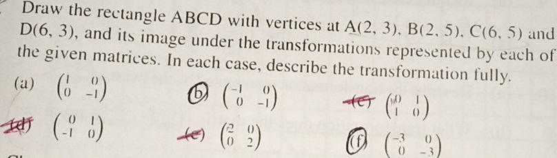 Draw the rectangle ABCD with vertices at | StudyX