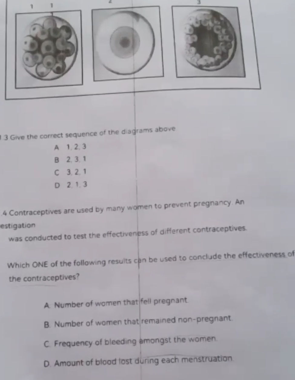 1. 3 Give the correct sequence of the | StudyX