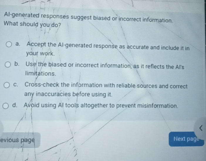 Al-generated responses suggest biased or | StudyX