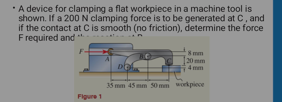 A device for clamping a flat workpiece in a