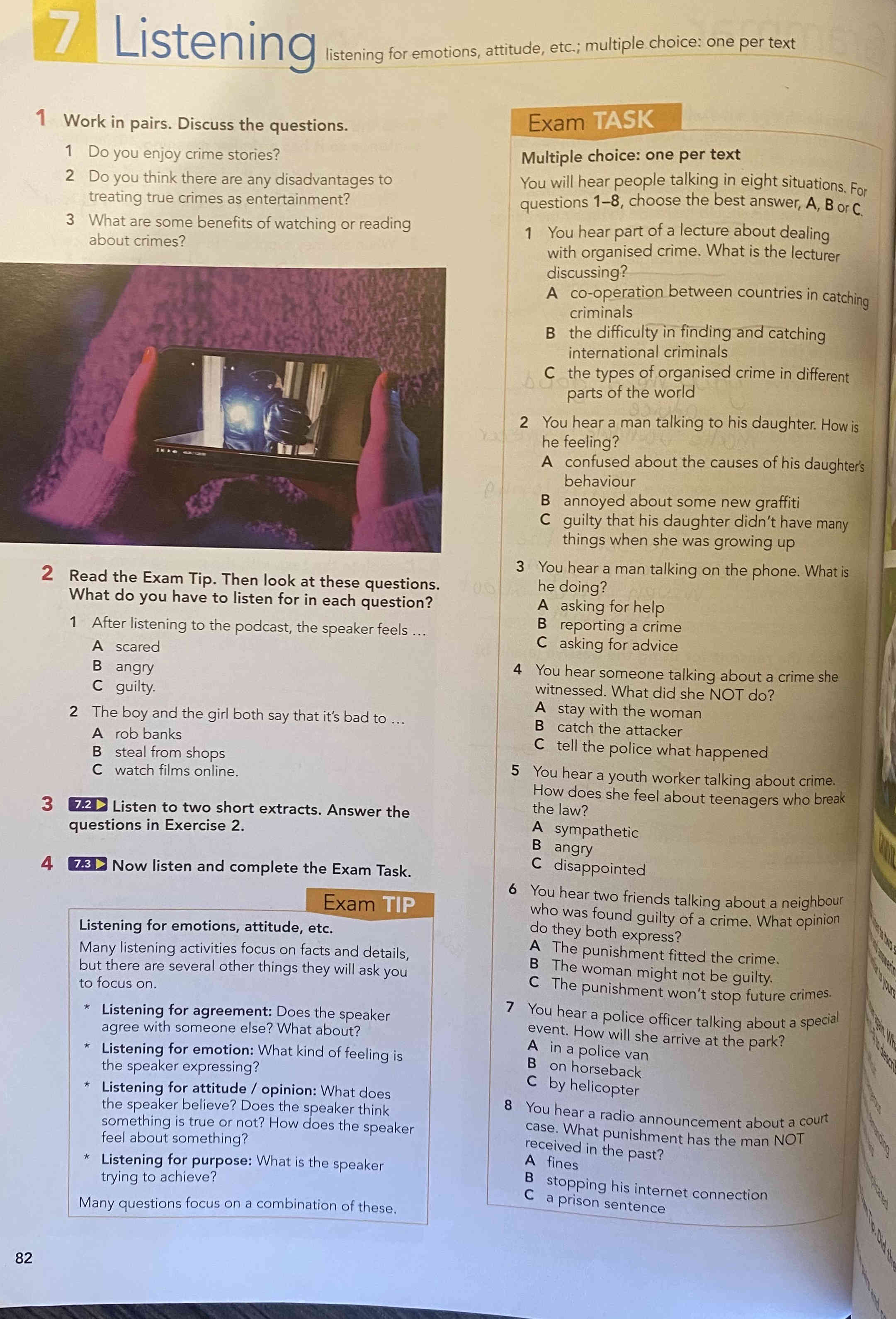 Exam TASK Multiple choice: one per text You | StudyX