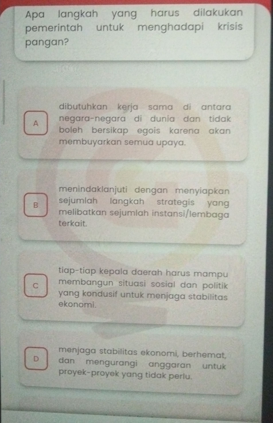 Apa langkah yang harus dilakukan pemerintah | StudyX