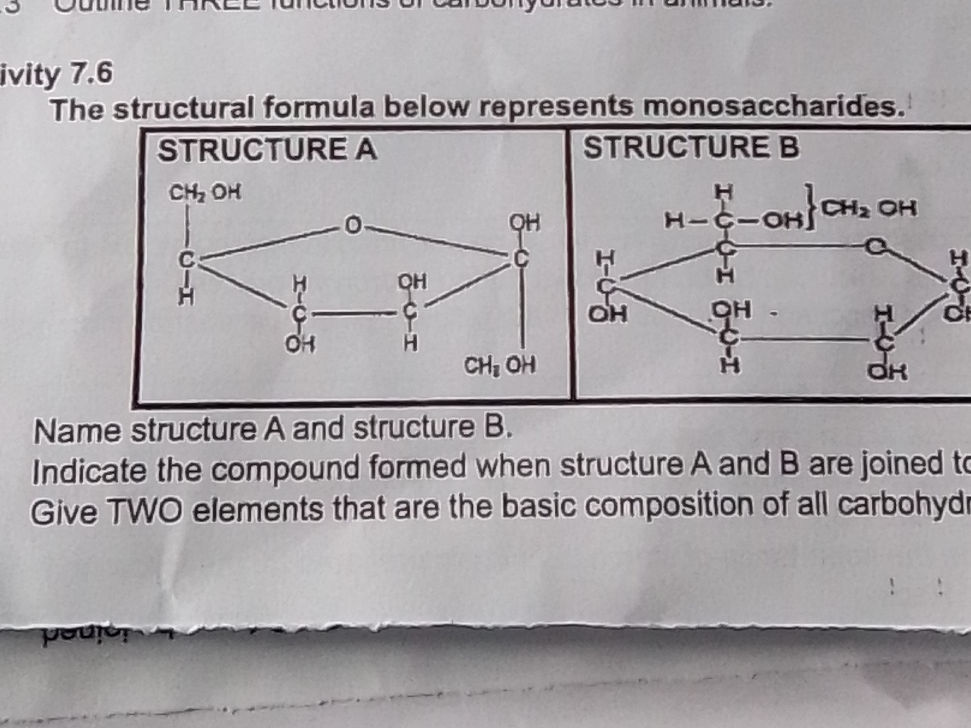 The structural formula below represents | StudyX