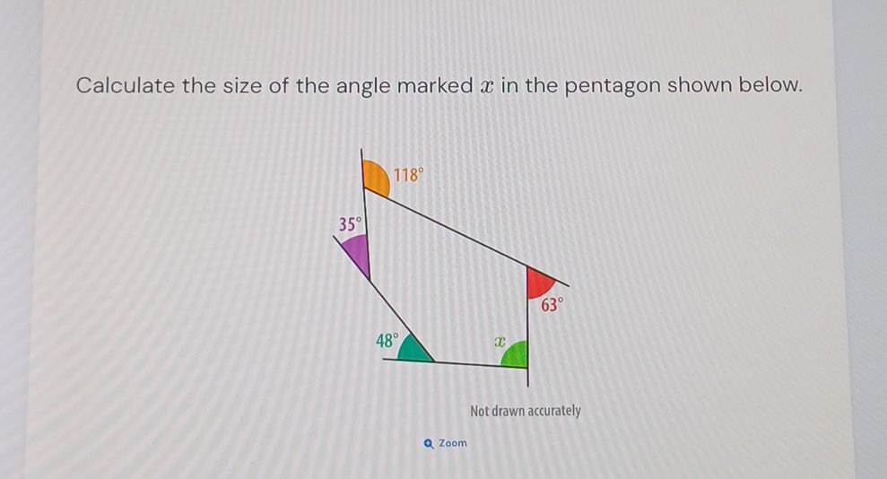 Calculate the size of the angle marked $x$ | StudyX