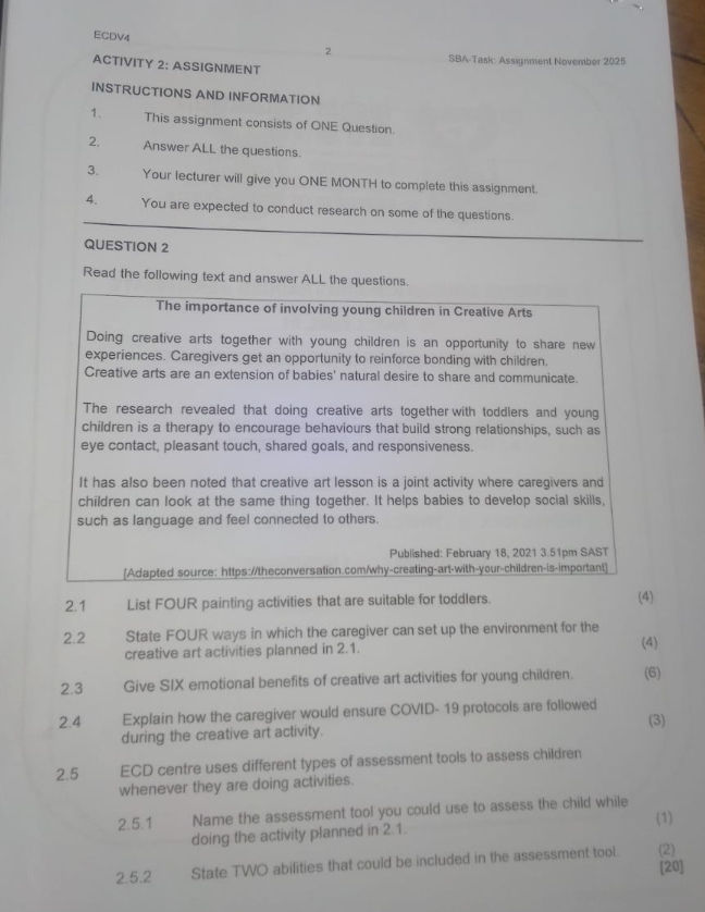 2. Read the following text and answer ALL | StudyX