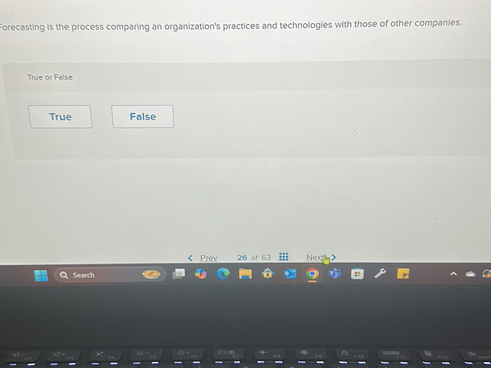 Forecasting is the process comparing an | StudyX