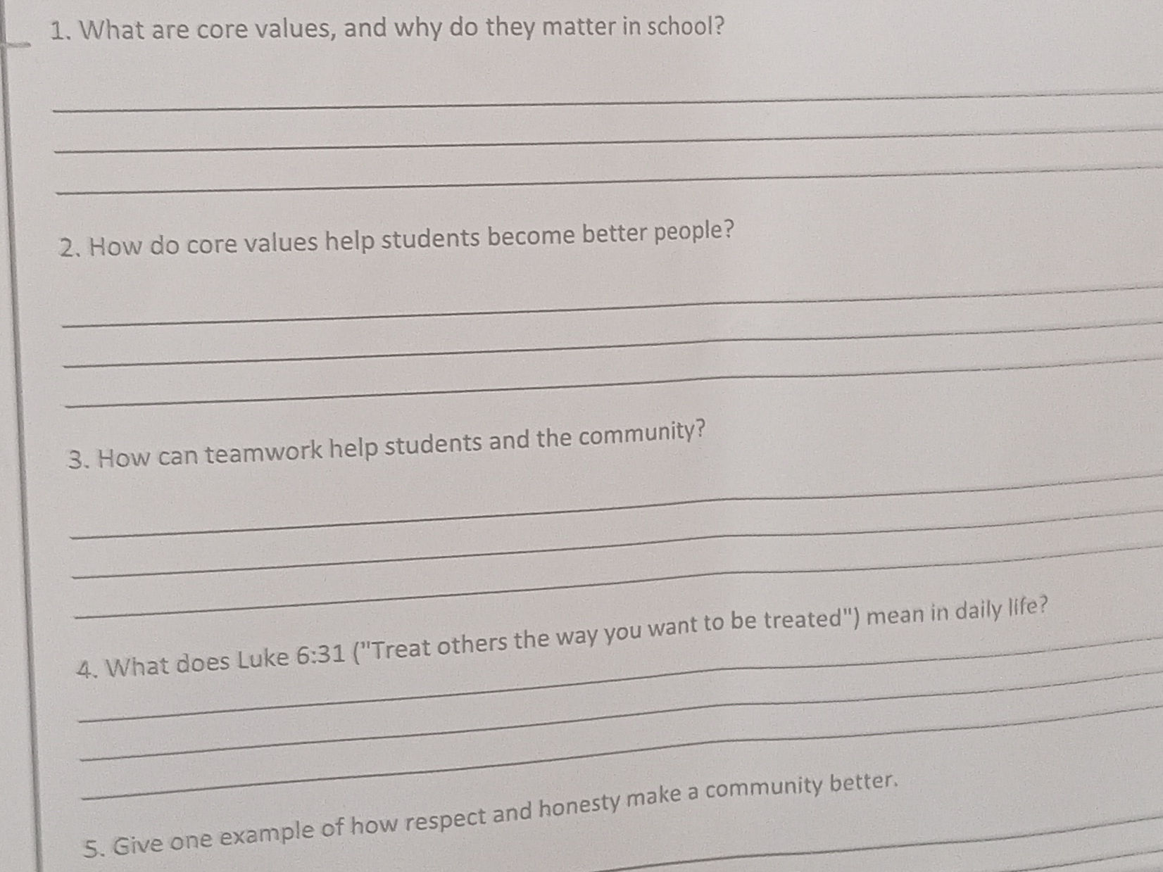 1. What are core values, and why do they | StudyX