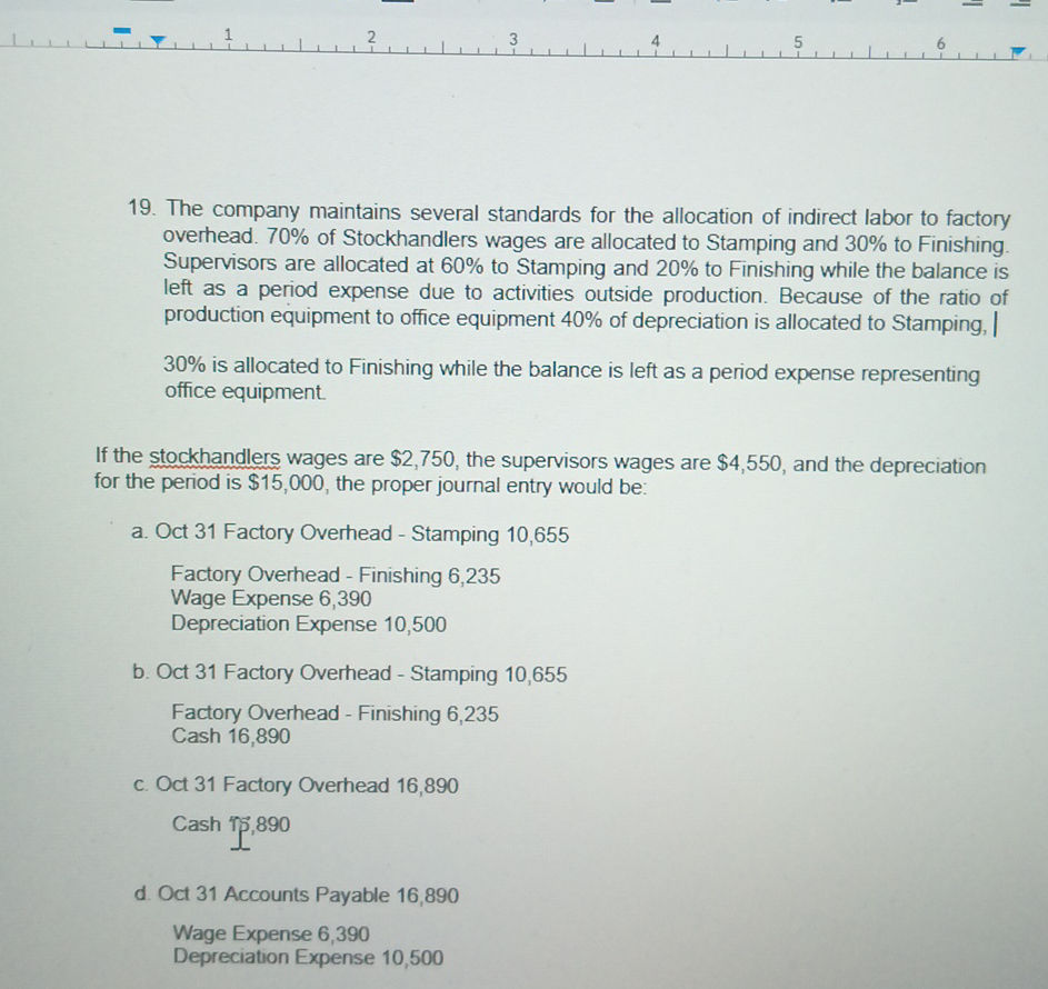 19. The company maintains several standards | StudyX