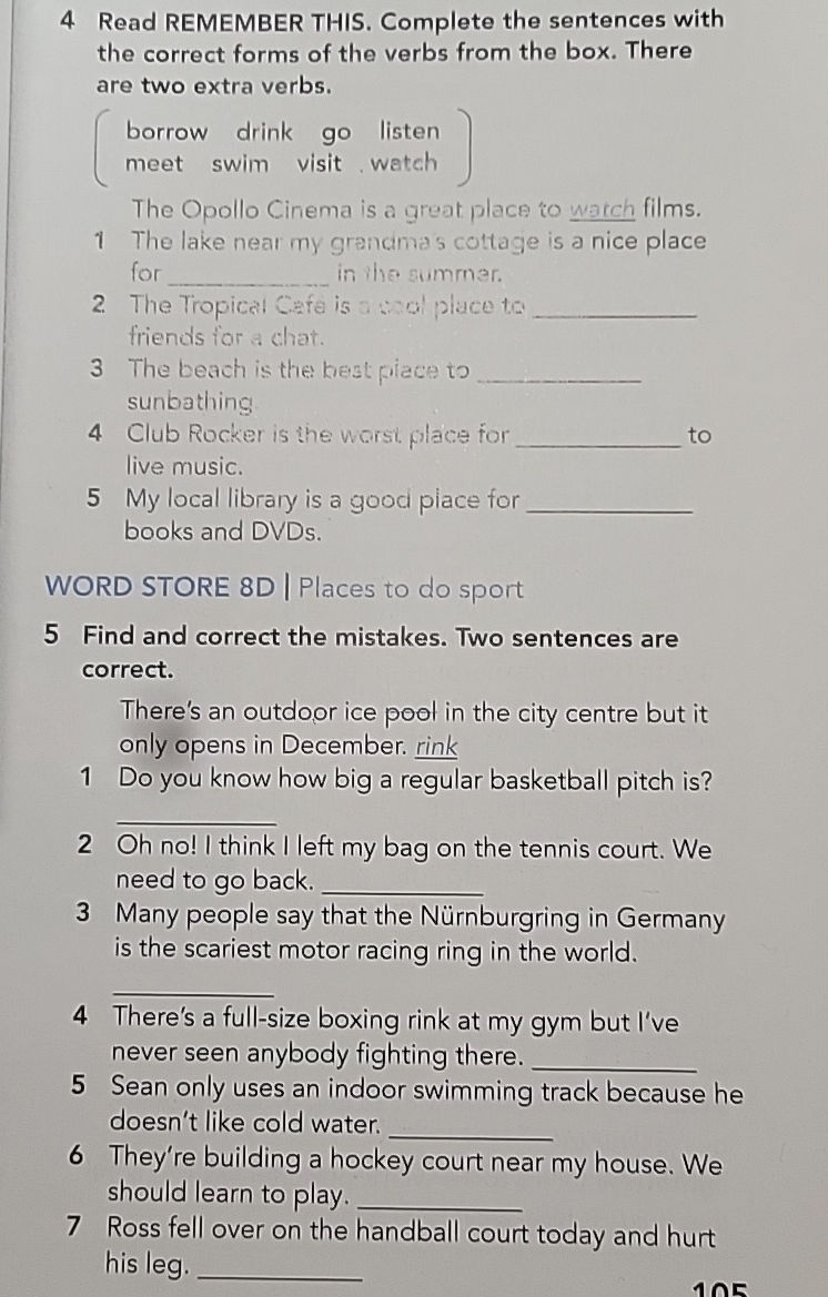 4 Read REMEMBER THIS. Complete the sentences | StudyX