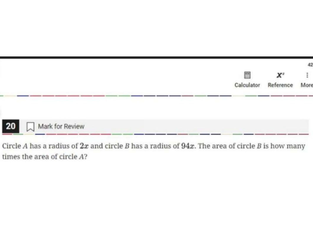 Circle A has a radius of $2x$ and circle B | StudyX