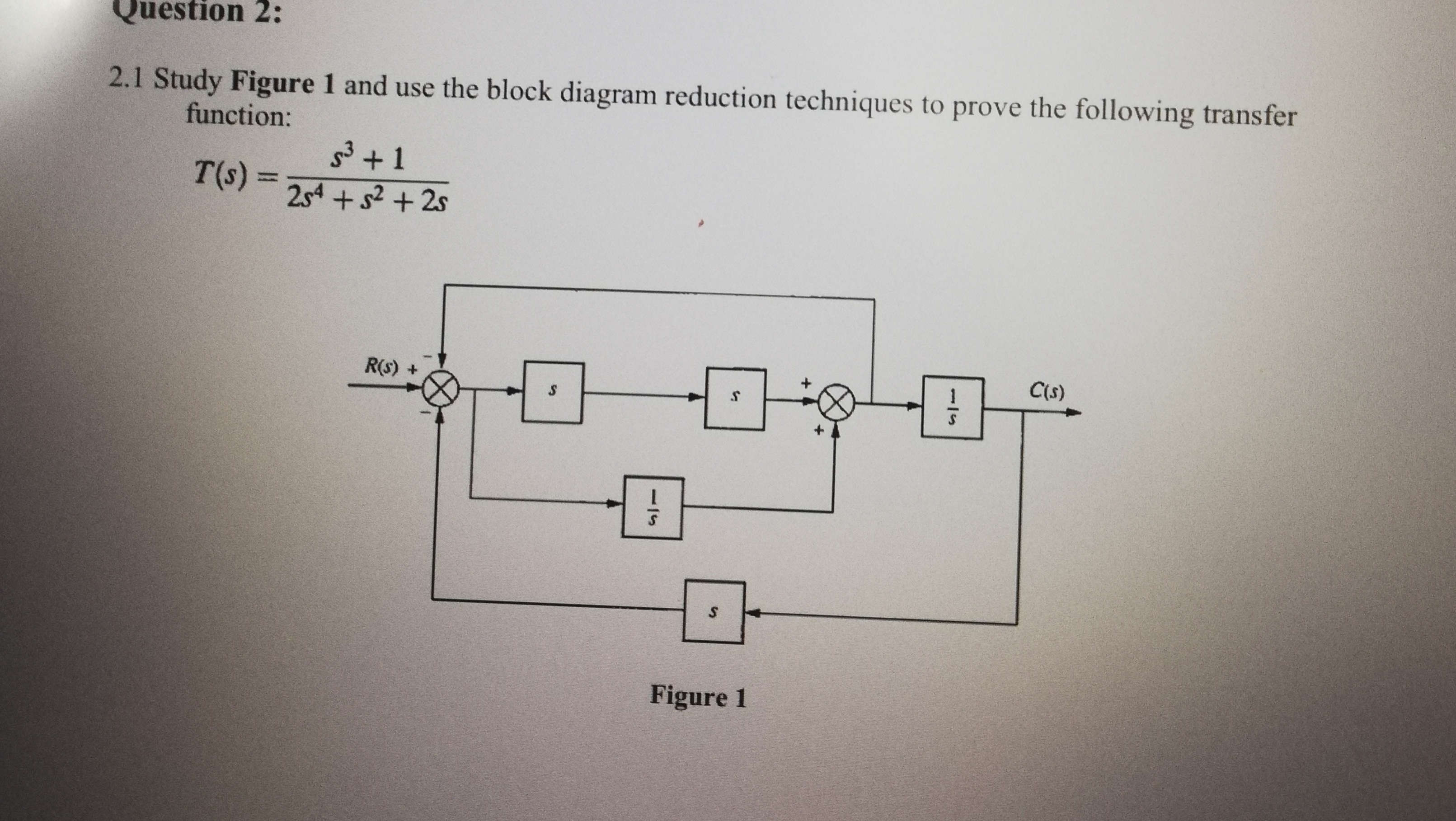 Question 2: 2.1 Study Figure 1 and use the | StudyX