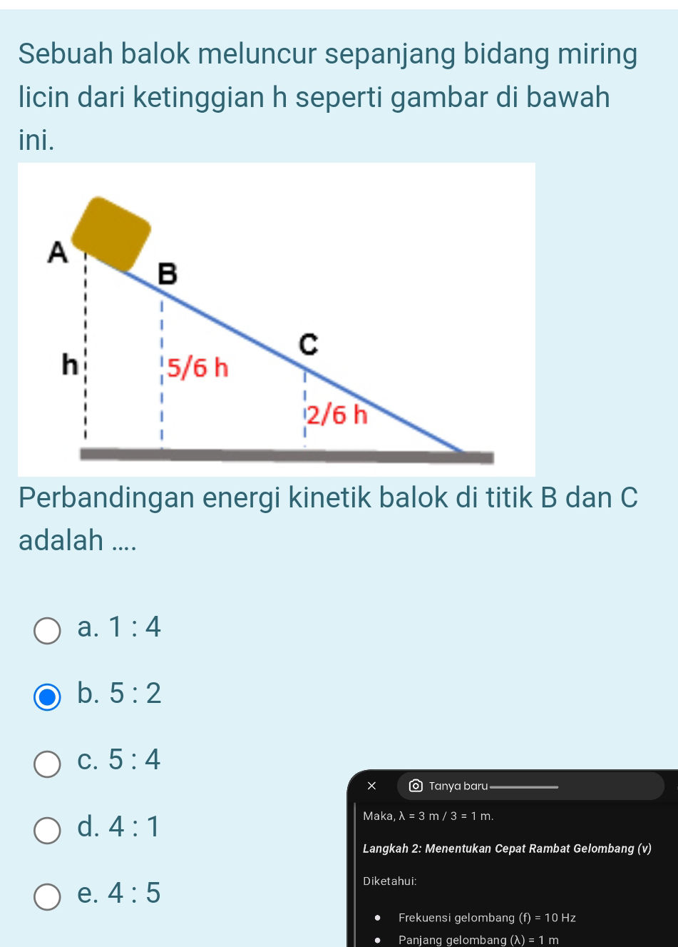 Sebuah balok meluncur sepanjang bidang | StudyX