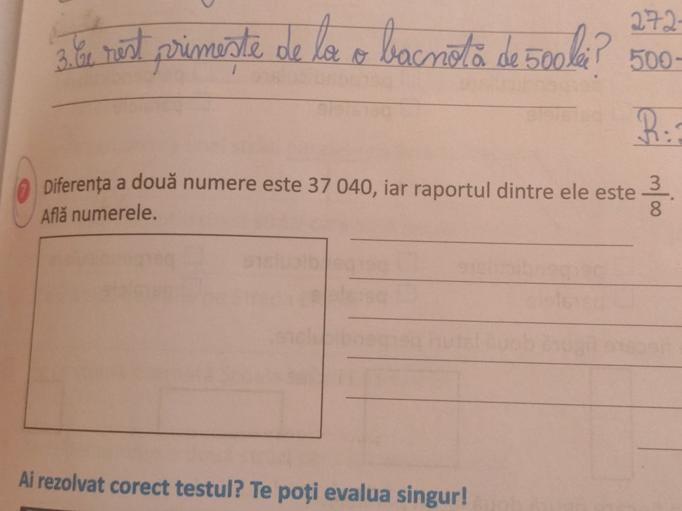 Diferența a două numere este 37 040, iar | StudyX