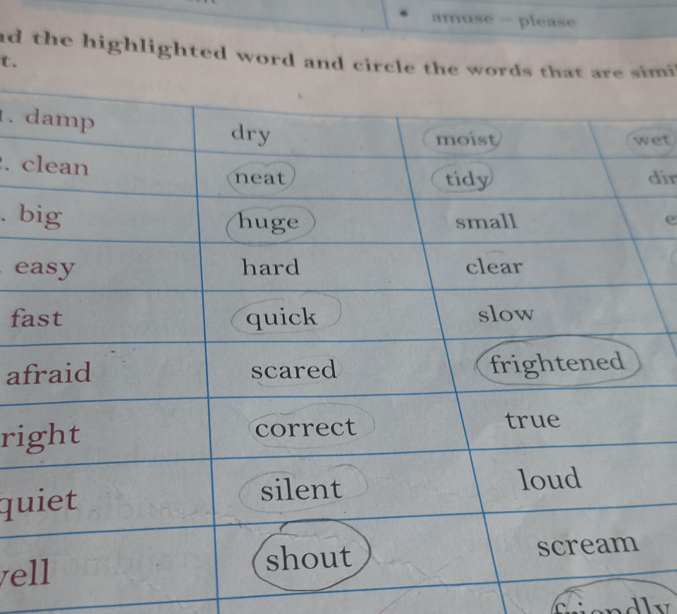 Read the highlighted word and circle the | StudyX