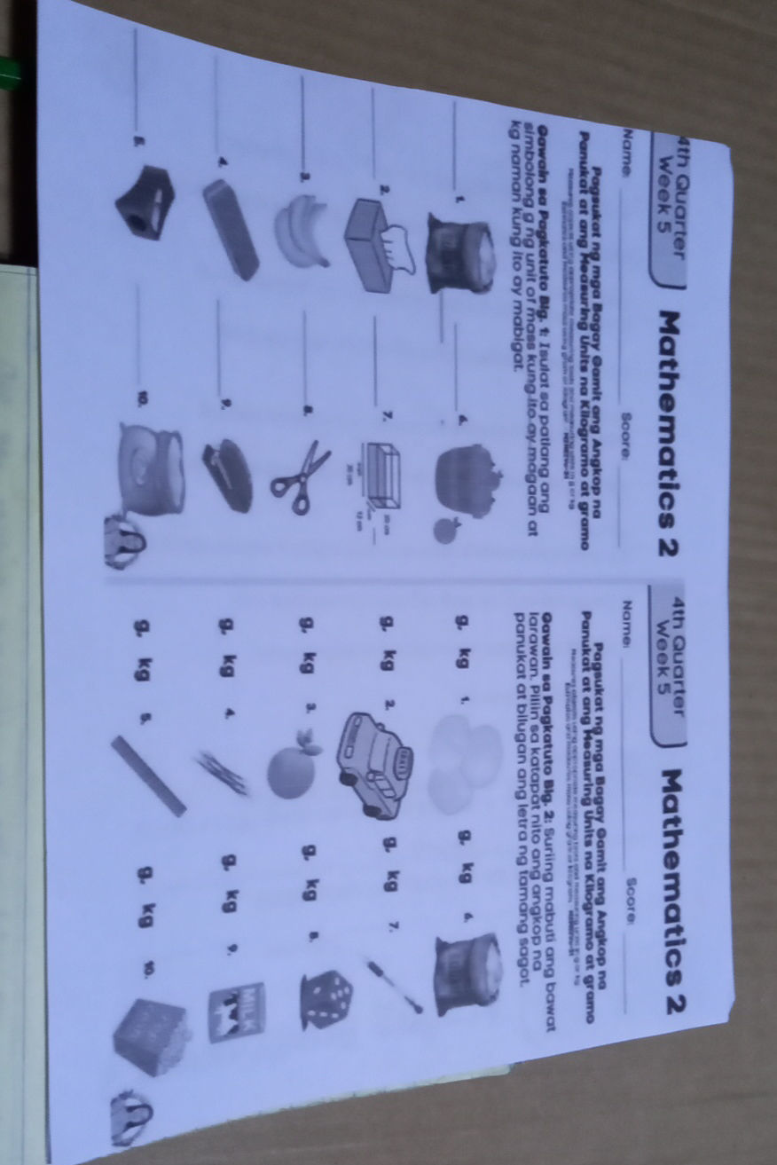 Pagsukat ng mga Bagay Gamit ang Angkop na | StudyX