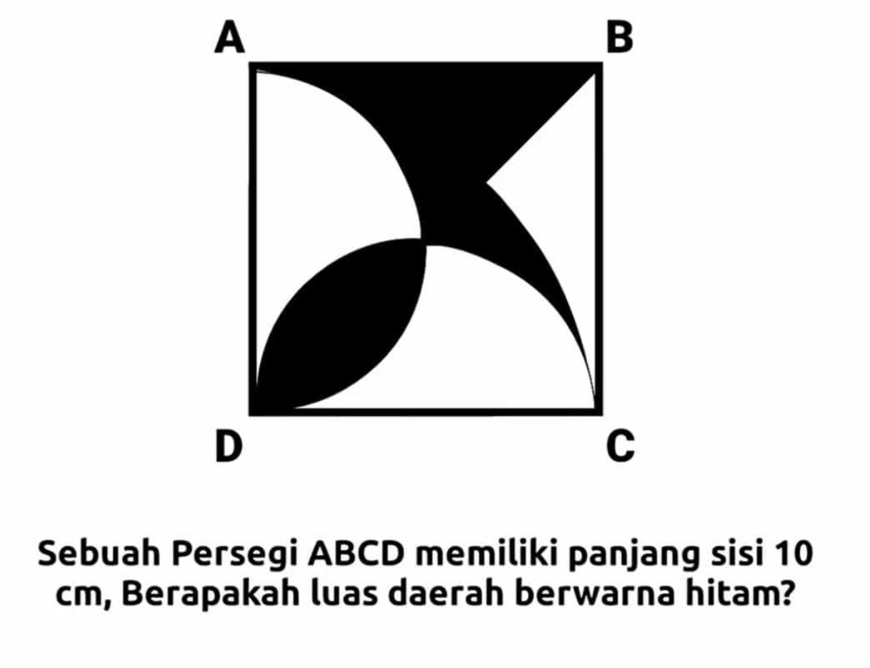 Sebuah Persegi ABCD memiliki panjang sisi 10 | StudyX