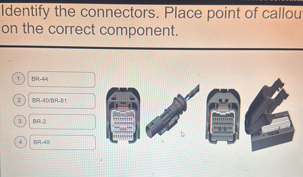 Identify the connectors. Place point of | StudyX