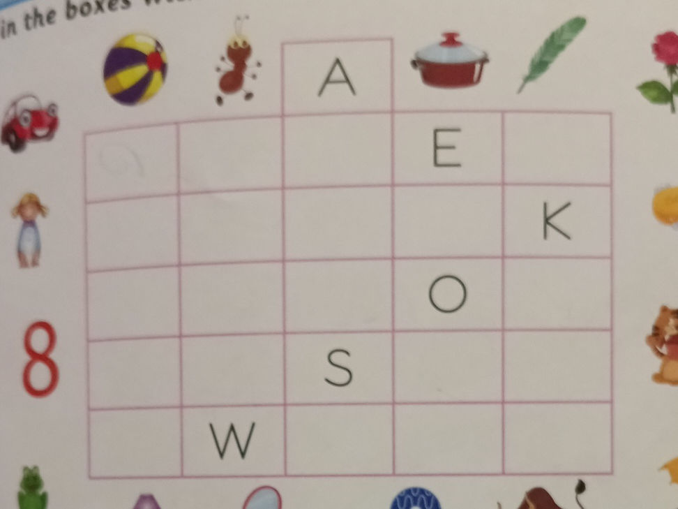 The image shows a grid with some letters | StudyX