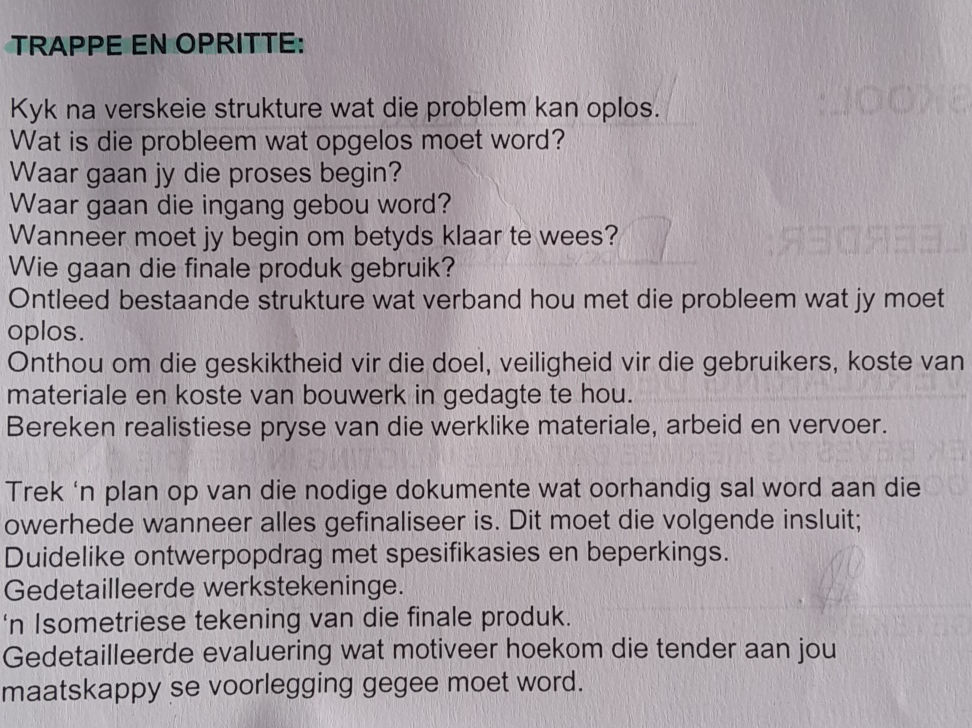 TRAPPE EN OPRITTE: Kyk na verskeie | StudyX