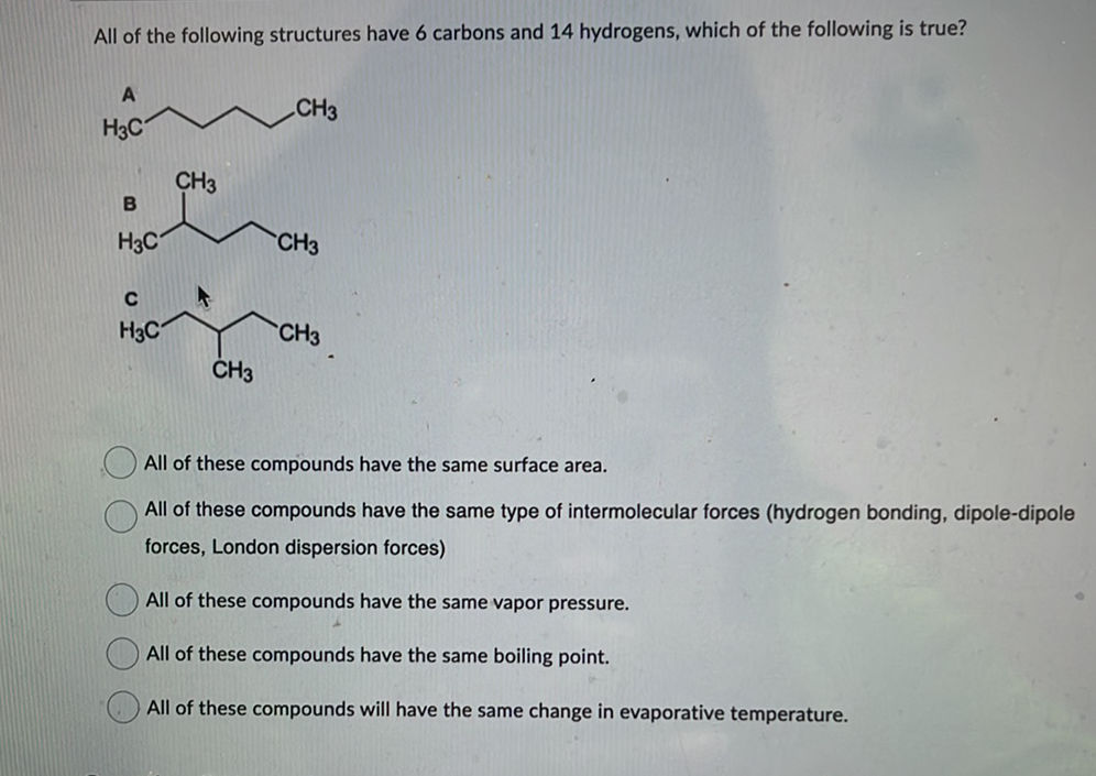 All of the following structures have 6 | StudyX