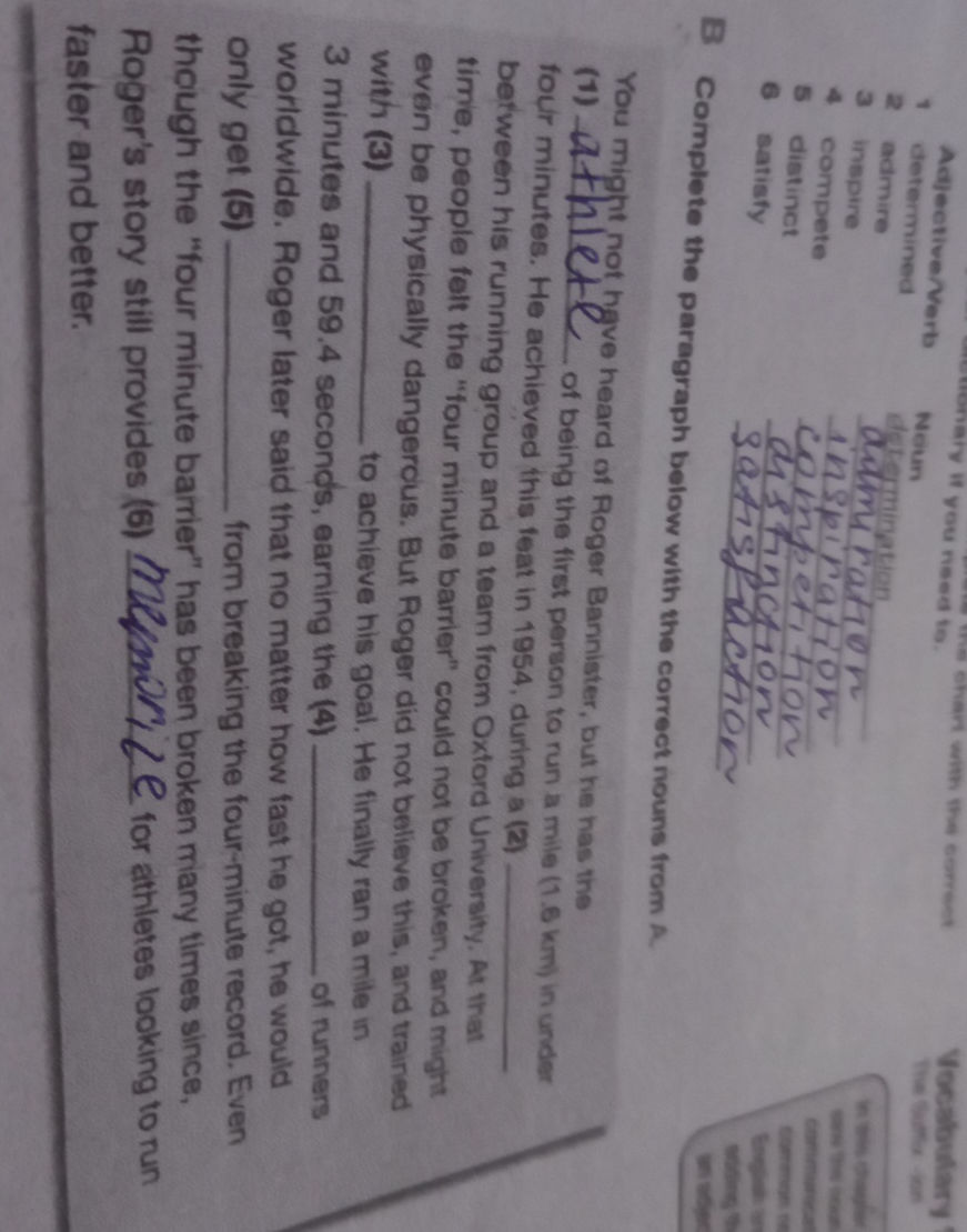 B Complete the paragraph below with the | StudyX