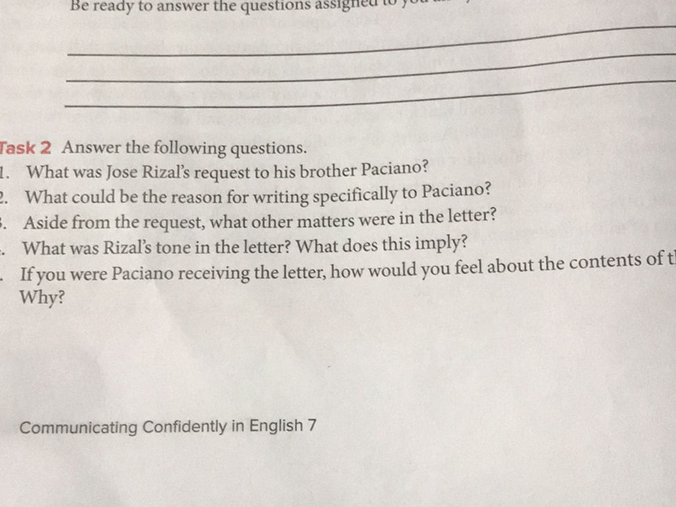 Task 2 Answer the following questions. 1. | StudyX