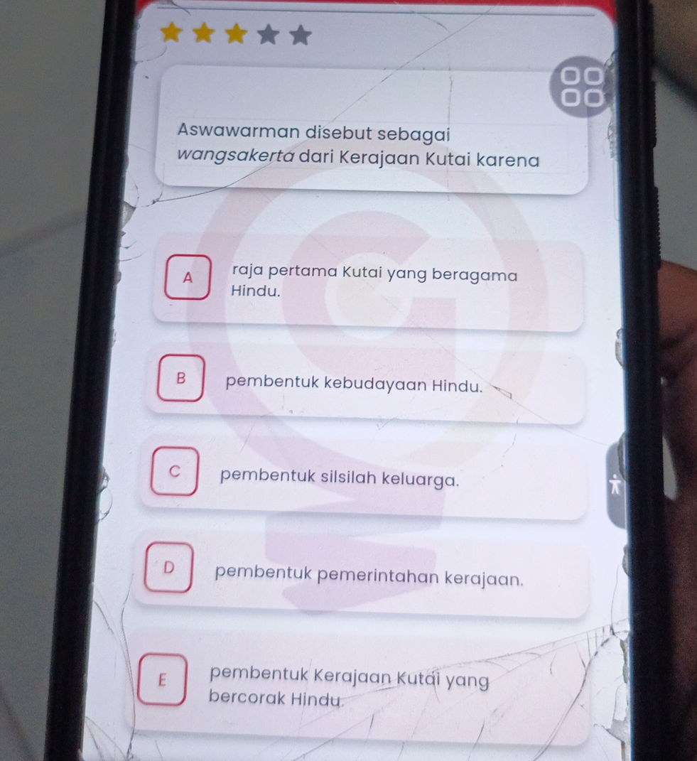 Aswawarman disebut sebagai wangsakerta dari | StudyX