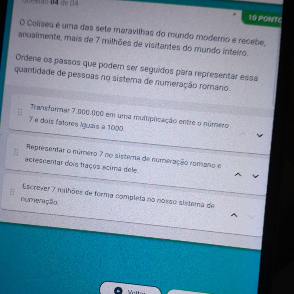 Ordene os passos que podem ser seguidos para | StudyX