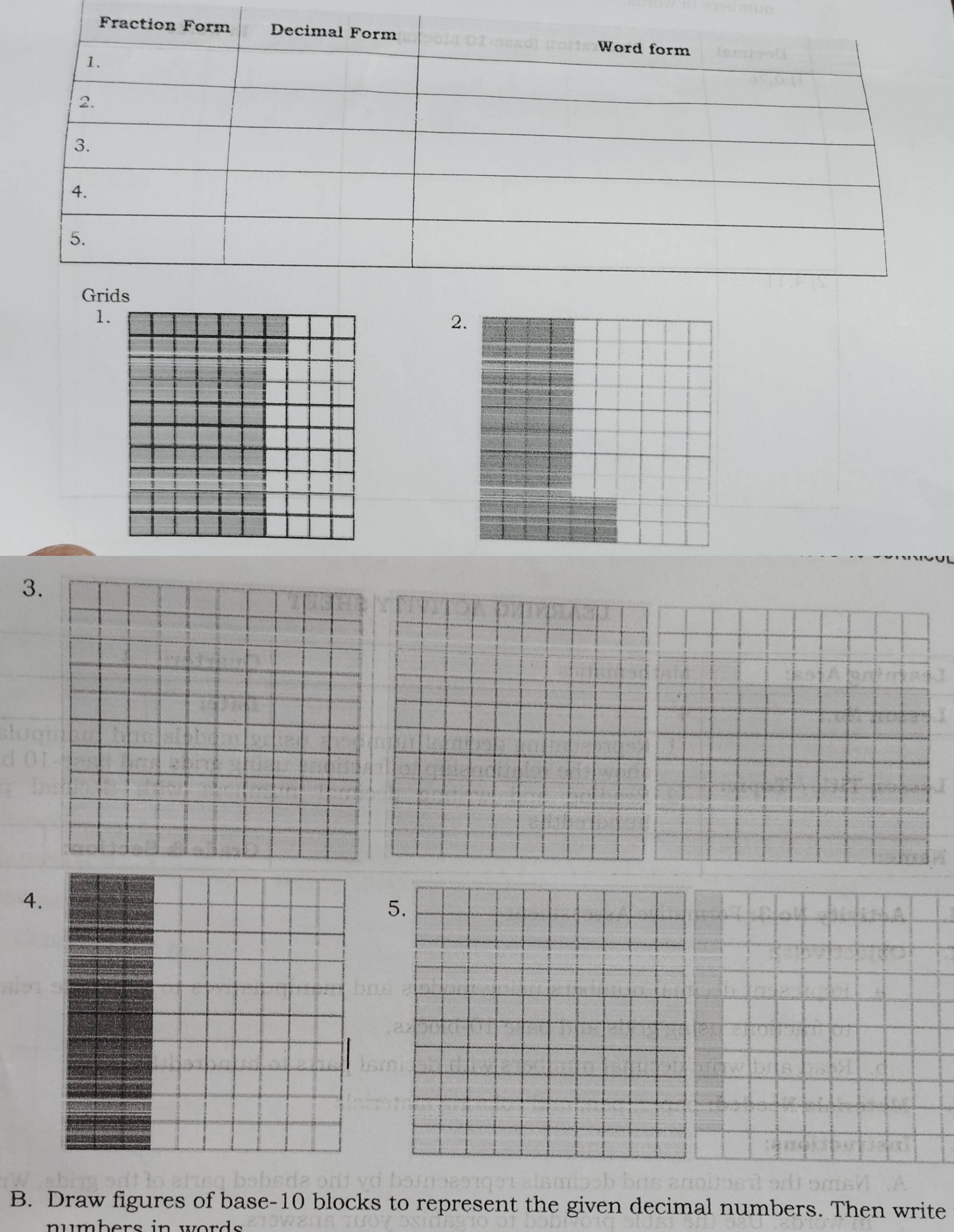 Fraction Form | Decimal Form | Word form | StudyX