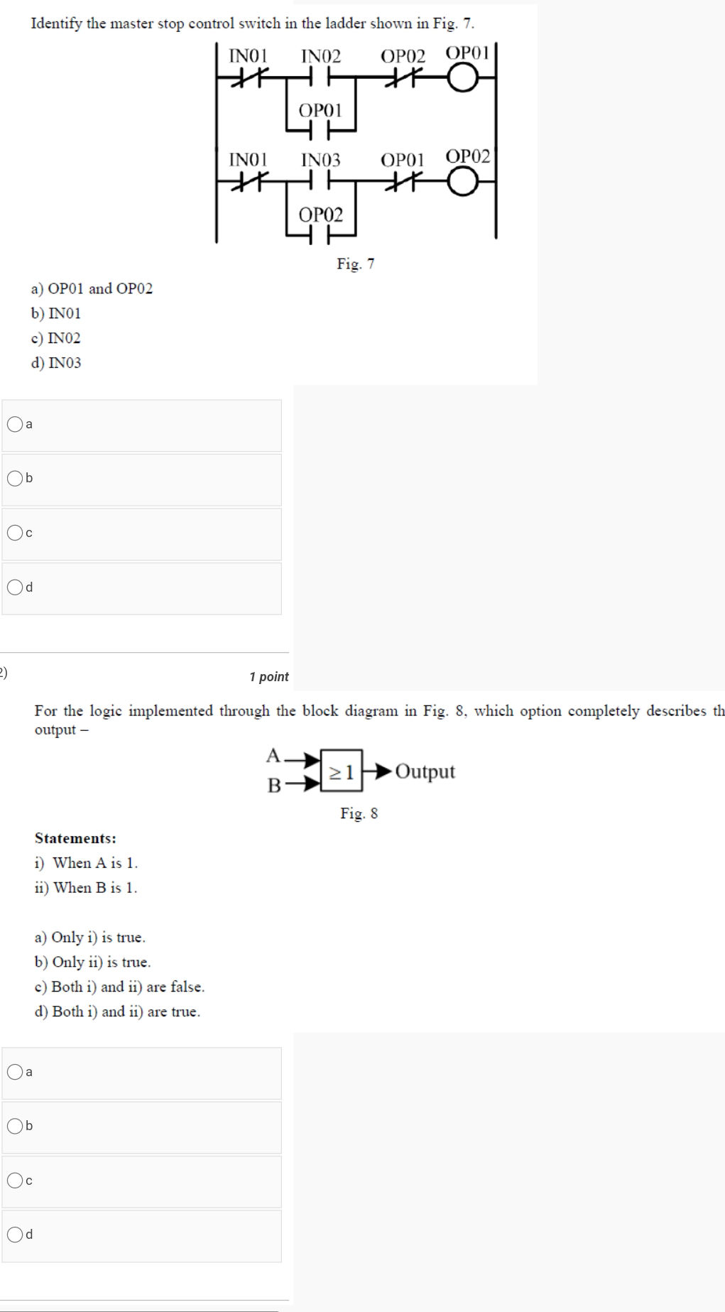 Identify the master stop control switch in | StudyX