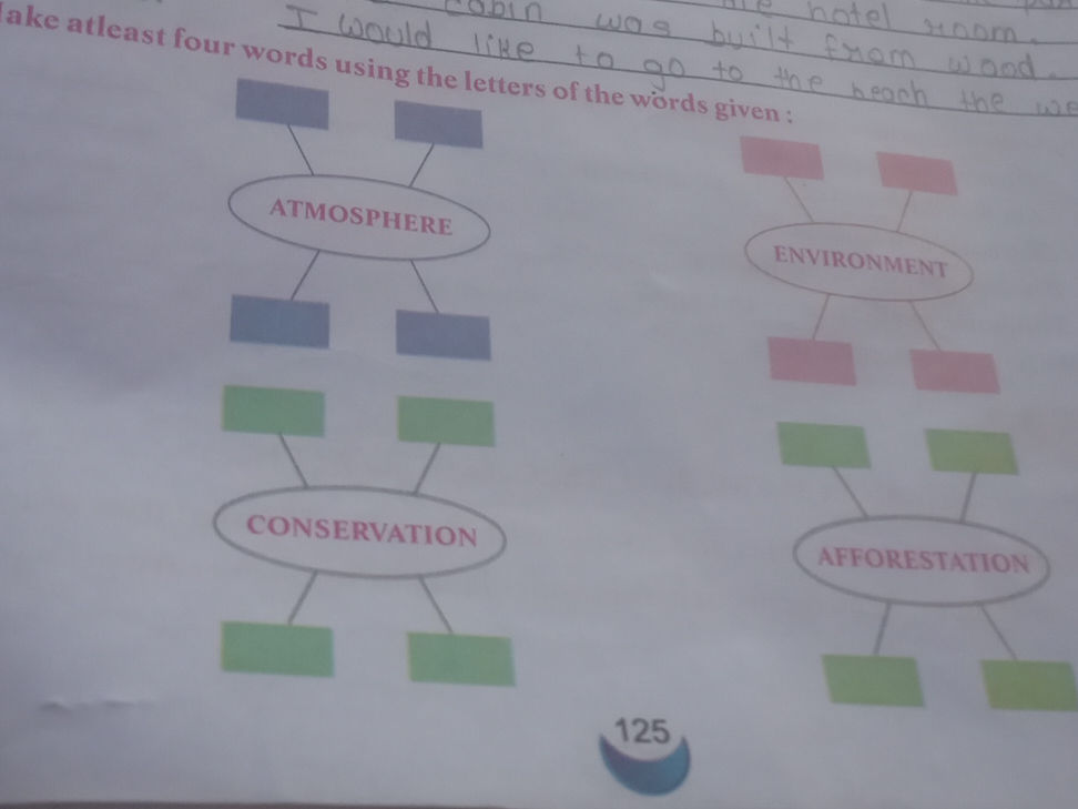Make atleast four words using the letters of | StudyX