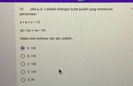 10. Jika a, b, c adalah bilangan bulat | StudyX